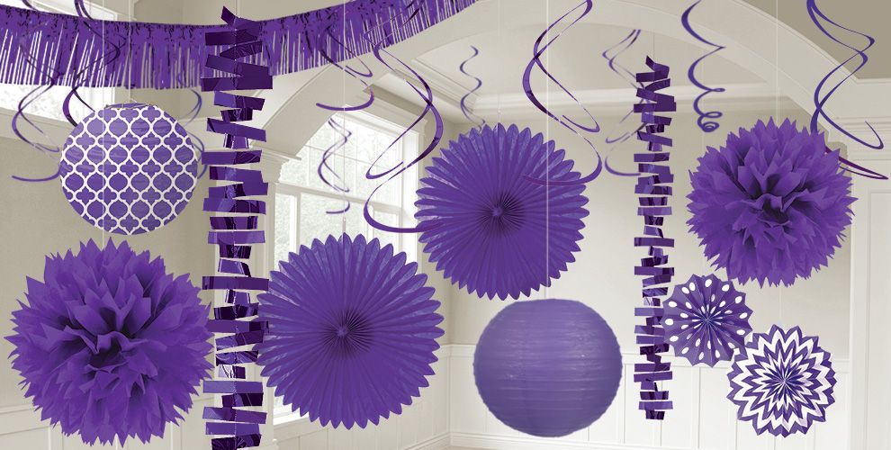 Purple Decorations - Purple Balloons, Banners & Confetti - Party City