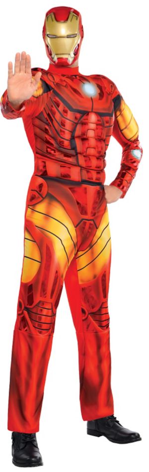 Adult Iron Man Muscle Costume Deluxe Party City
