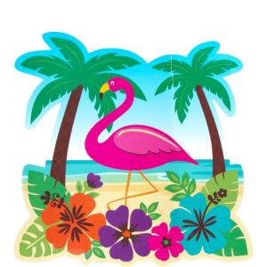 Tropical Beach Cutout 10 1/2in x 10 1/2in - Party City